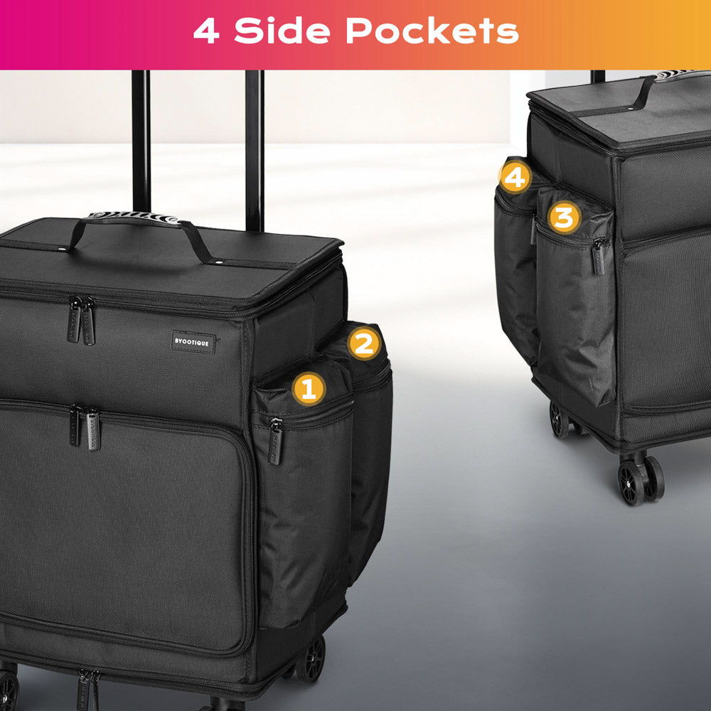 Rolling Hairstylist Nail Tech Case Nail Polish Organizer Included – The ...